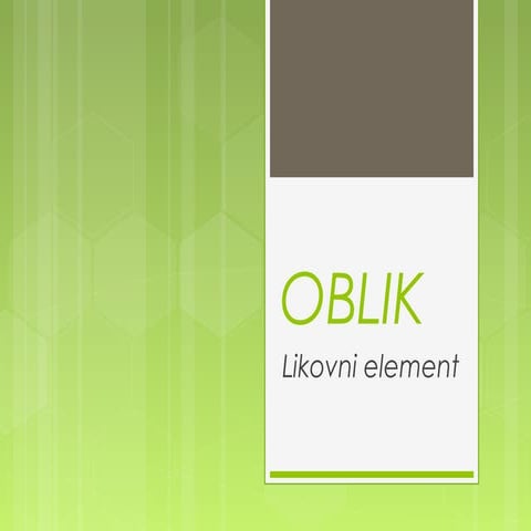Oblik | PPT
