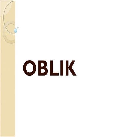 Oblik | PPT