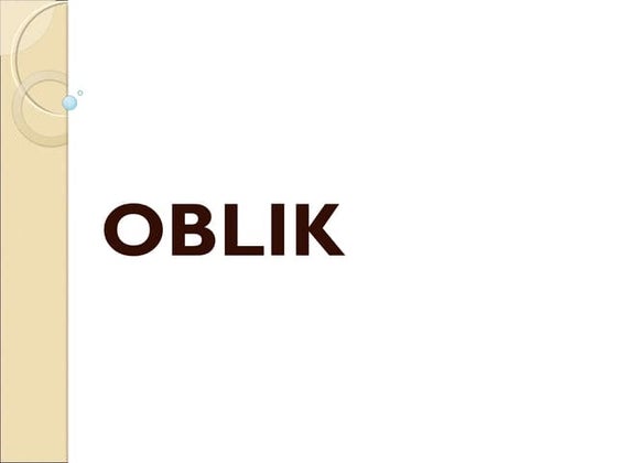 Oblik | PPT