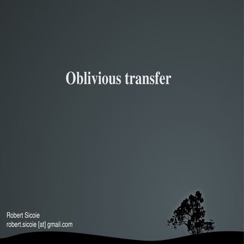 Oblivious Transfer | PDF