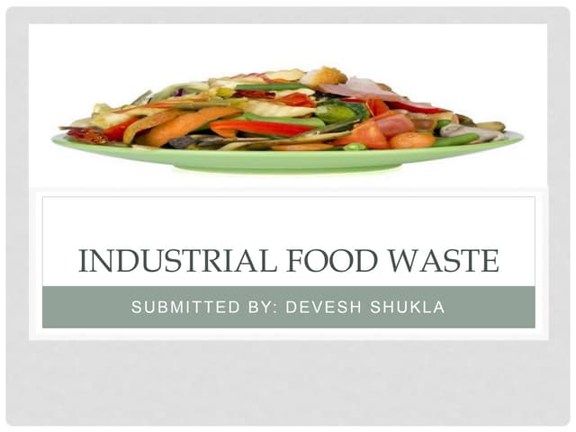 Food waste management | PPTX