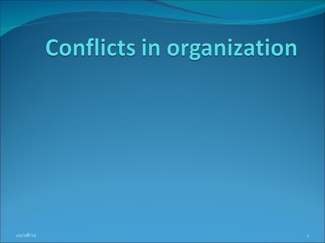 1. introduction to conflict | PPT