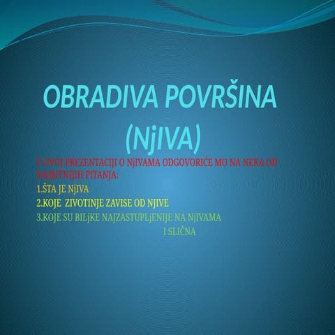OBRADIVA POVRŠINA priroda za v razred.pptx