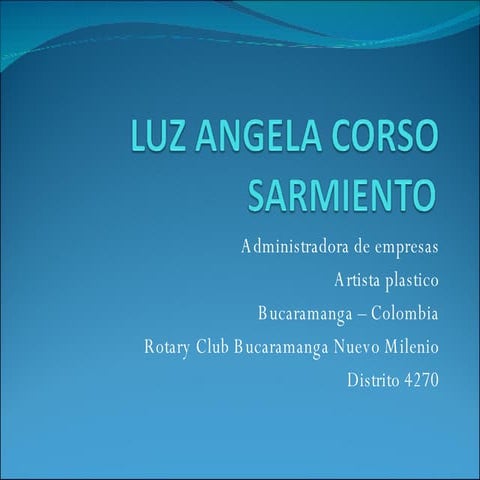 Obras LUZ ANGELA CORSO | PPS