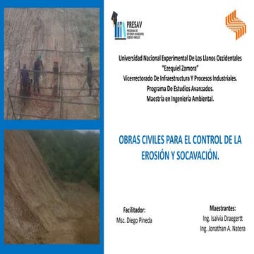 OBRAS CIVILES PARA EL CONTROL DE LA EROSIÓN Y SOCAVACIÓN..ppt