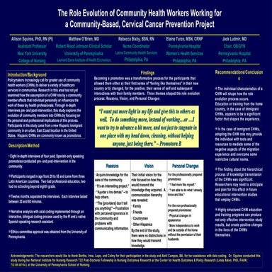 The Role Evolution of Community Health Workers Working for a Community ...