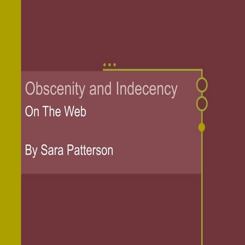 Obscenityonthweb | PPT