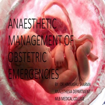 Obstetric emergencies | PPT
