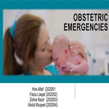 obstetric emergency | PPTX