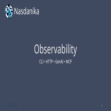 CLI, HTTP, GenAI and MCP telemetry/observability in Java | PPT