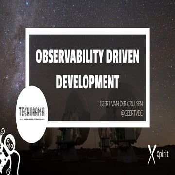 Observability Driven Development Ppt