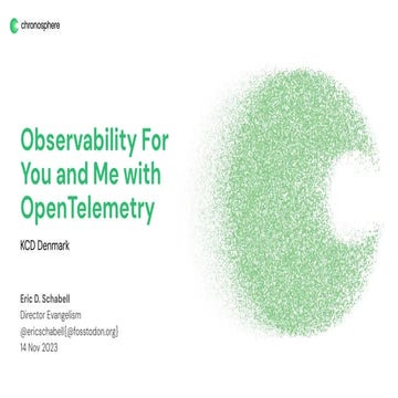 Observability For You and Me with OpenTelemetry | PDF