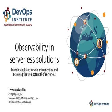 Observability in serverless solutions | PPT