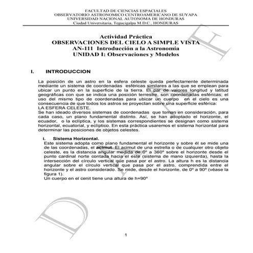 Observaciones a simple vista actividad práctica 1 | PDF