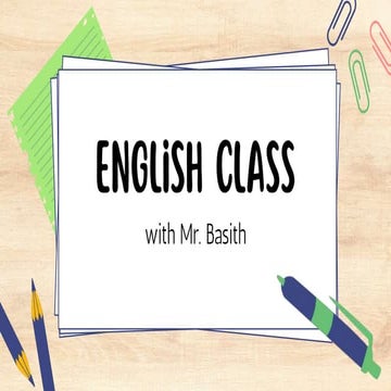 Power point of English class that can be found anywhere | PPT