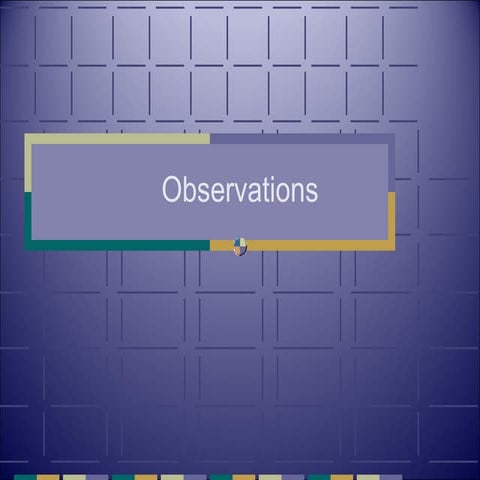 Observation, Assessment and Planning in Early Years | PPT