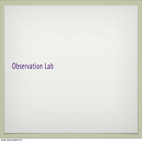 Observation assignment | PDF