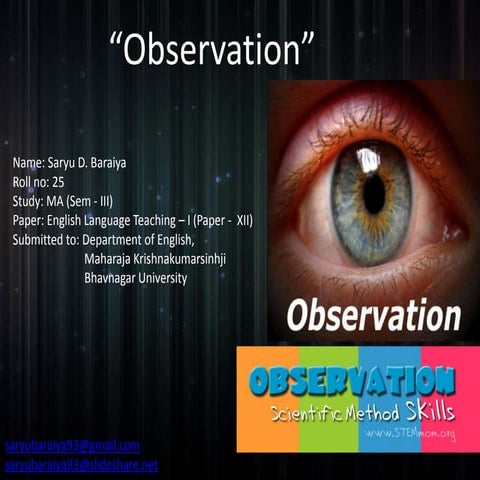 Observation | PPT