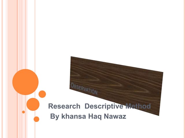 Observation Methods Of Data Collection In Behavioral Science