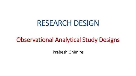Types of study design | PPT