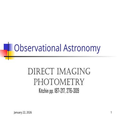 Observational_Astronomy_lecture03 for physics | PPT