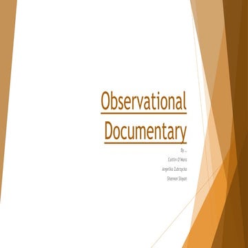 Observational Documentary | PPTX