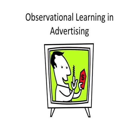 Observational learning in advertising | PPT