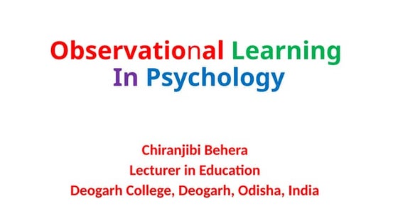 Social Learning Theory | PPT