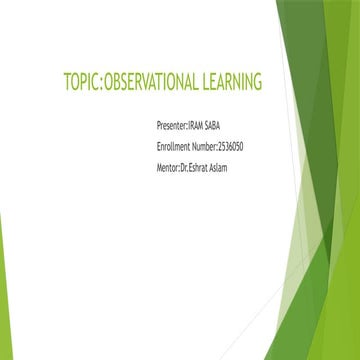 OBSERVATIONAL LEARNING ppt IRAM SABA_122240.pptx