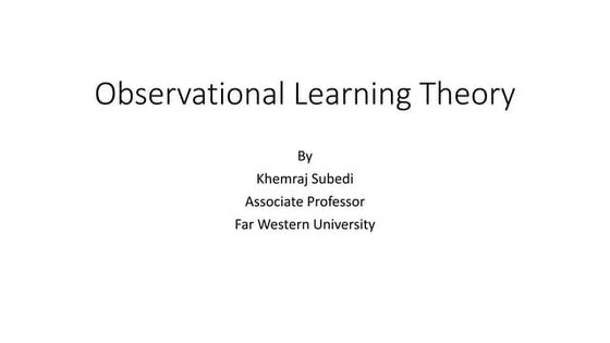 Social learning theory | PPT