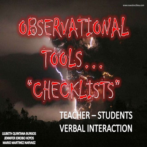 Observation tools | PPTX