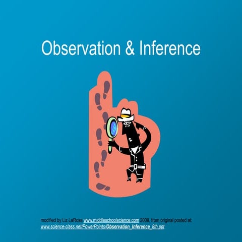 Observation and inference | PPT