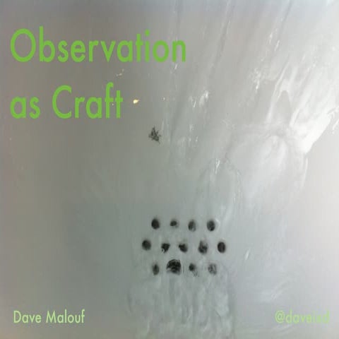 Observation As Craft | PDF