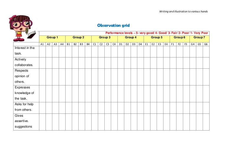 Observation grid teacher