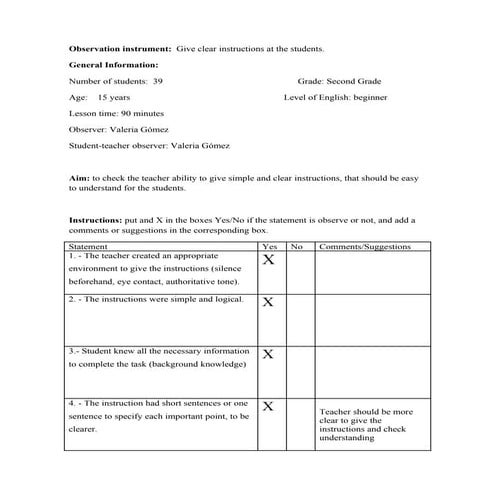 Observation instrument | DOC