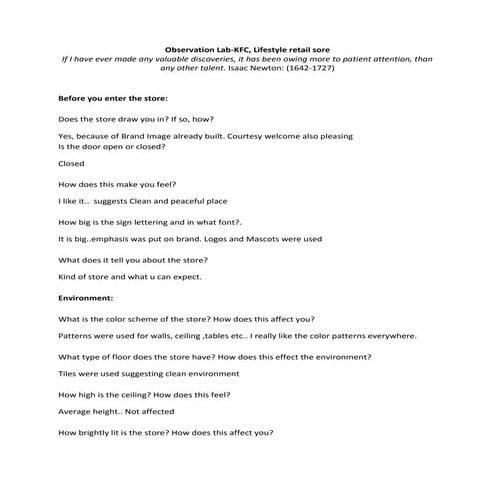 Observation lab-Assignment 2 | PDF