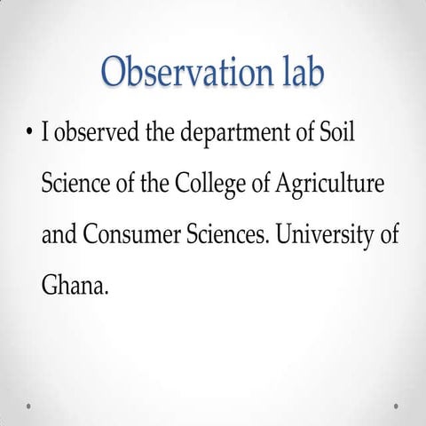 Observation lab | PPT
