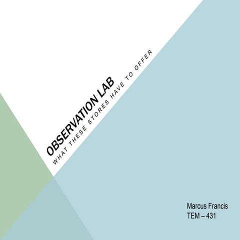 Observation lab | PPT