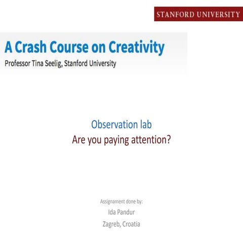 Observation lab are you paying attention | PPTX | Malls & Shopping ...