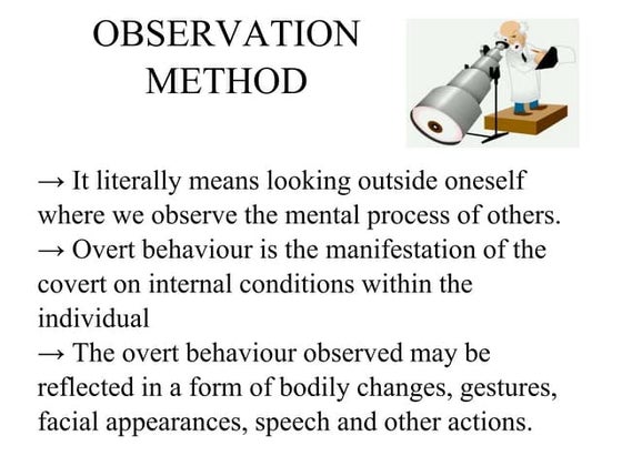 Methods for recording observation | PPT