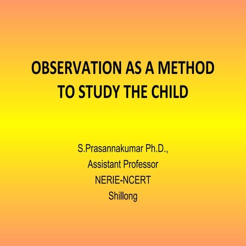 Observation method | PPT