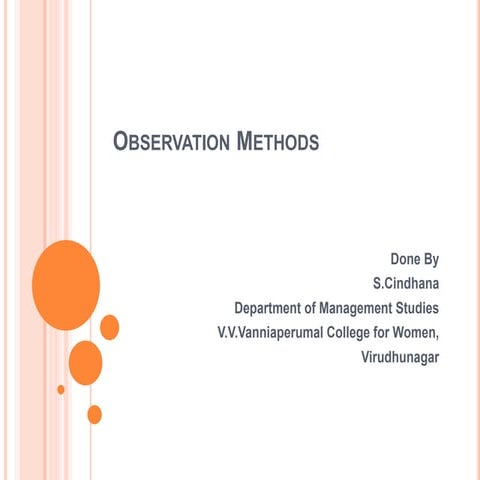 Observation Methods Ppt