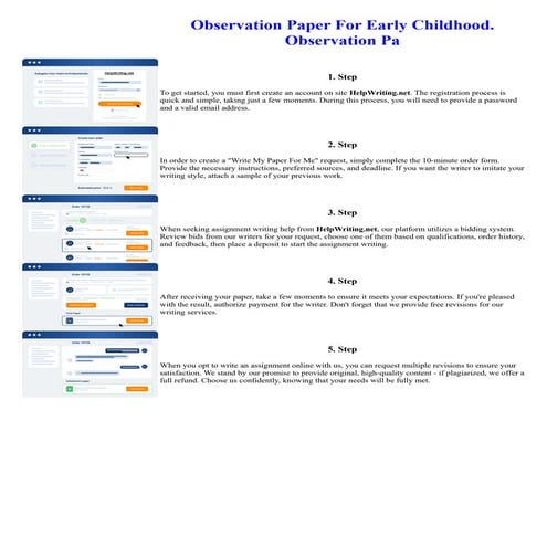 Observation Paper For Early Childhood. Observation Pa | PDF | Daycare ...