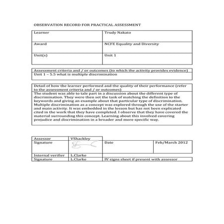 Observation record | DOCX