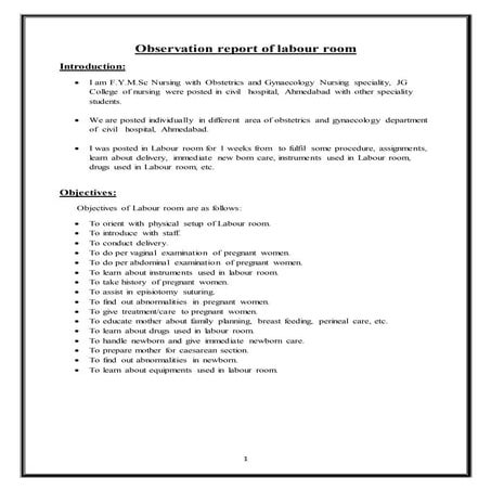 Labor room setting | PPTX