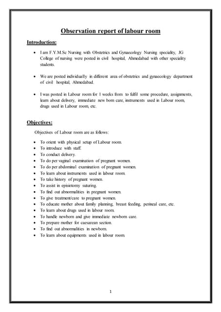 Organization of Labour Room | PPTX