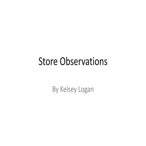 Power of observation | PPT