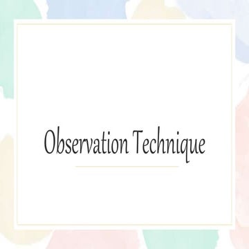 observation Technique.pptx