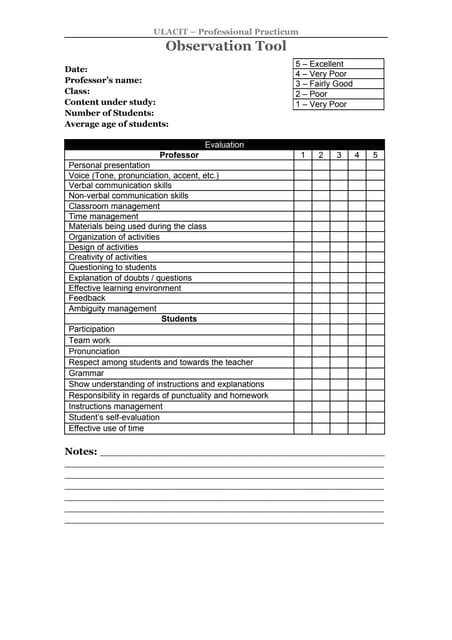 Pre-Observation | PDF