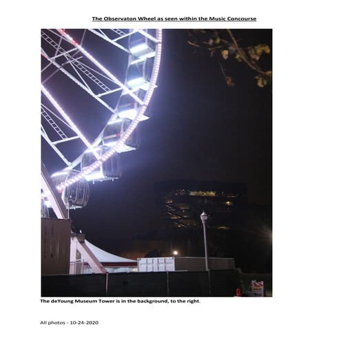 Music Concourse - Observation Wheel photos - in Golden Gate Park | PDF